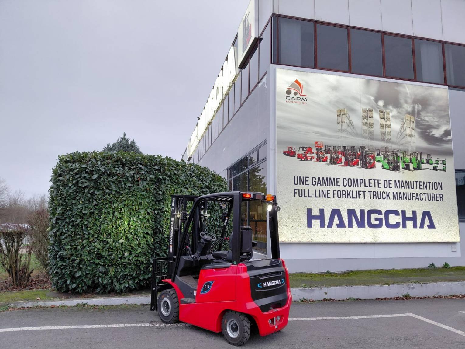 Four wheel counterbalanced forklift Hangcha AE15 for sale at CAPM Europe