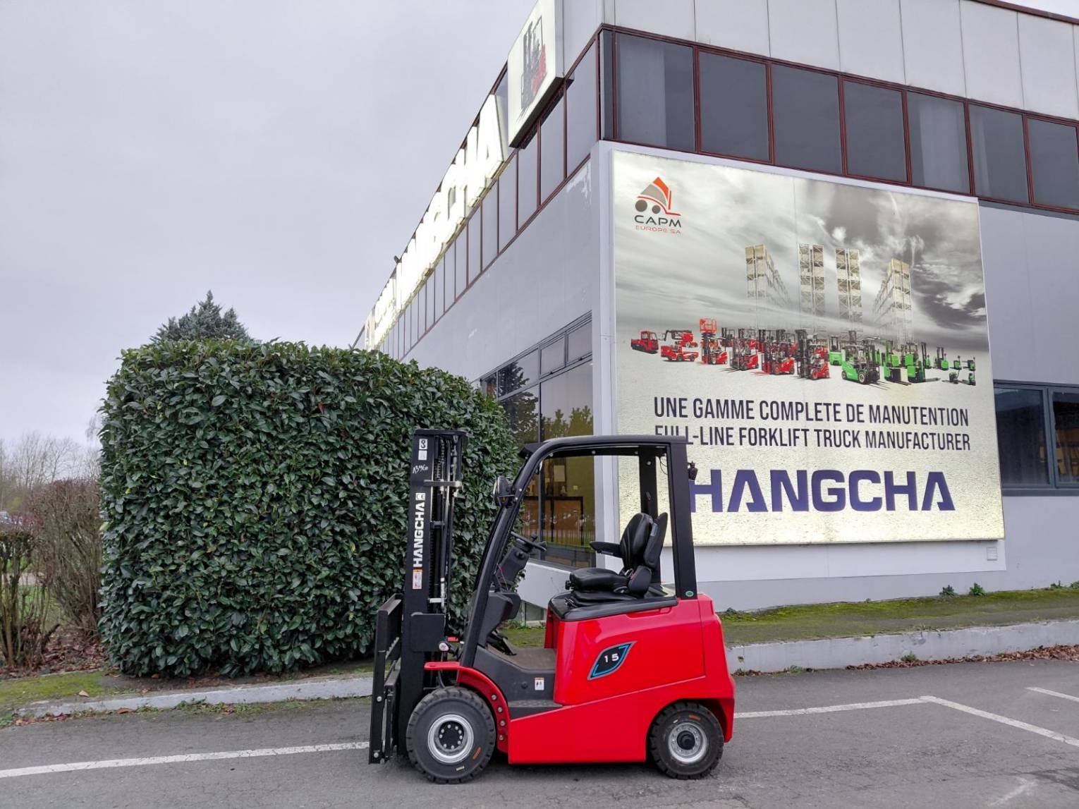 Four wheel counterbalanced forklift Hangcha AE15 for sale at CAPM Europe
